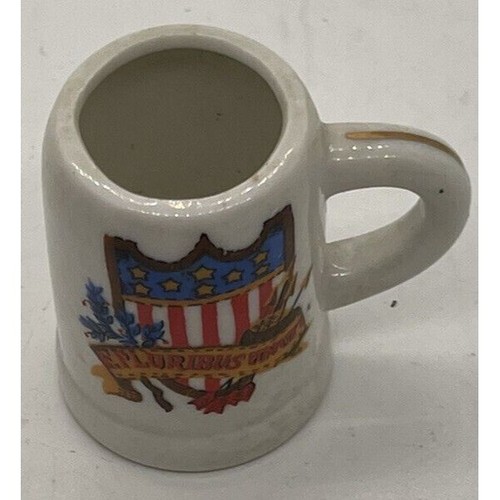 E PLURIBUS UNUM VINTAGE ENESCO Made in Japan Miniature Mug Beer Stein ...