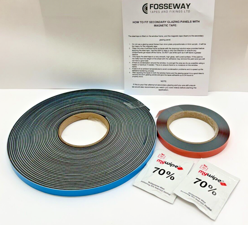 Magnetic Double Glazing D.I.Y 5 /15m Adhesive Kit Ideal for Grade ...