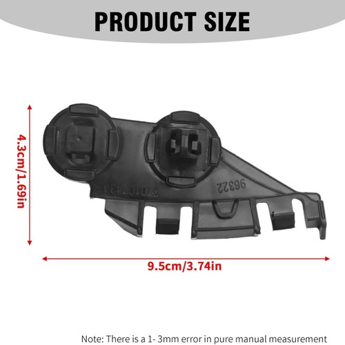 High Quality 57010744AE 1 Pair Front Bumper Mount Support Bracket ...