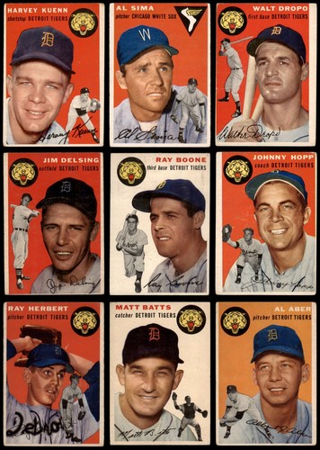 1954 Topps Detroit Tigers Team Set 2 - GOOD 4775782 | eBay