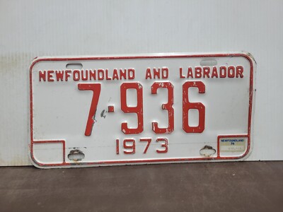 1974 Newfoundland 4 digit License Plate Tag | eBay