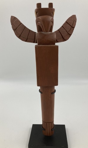 Coastal Salish wood raven rattle by Lawrence Jackson | eBay