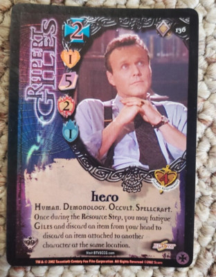 Buffy CCG - Rupert Giles LVL 2 (Class of 99 #136) Foil | eBay
