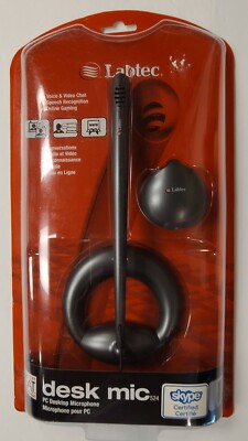 Labtec Desk Mic PC Desktop Microphone 524 | eBay