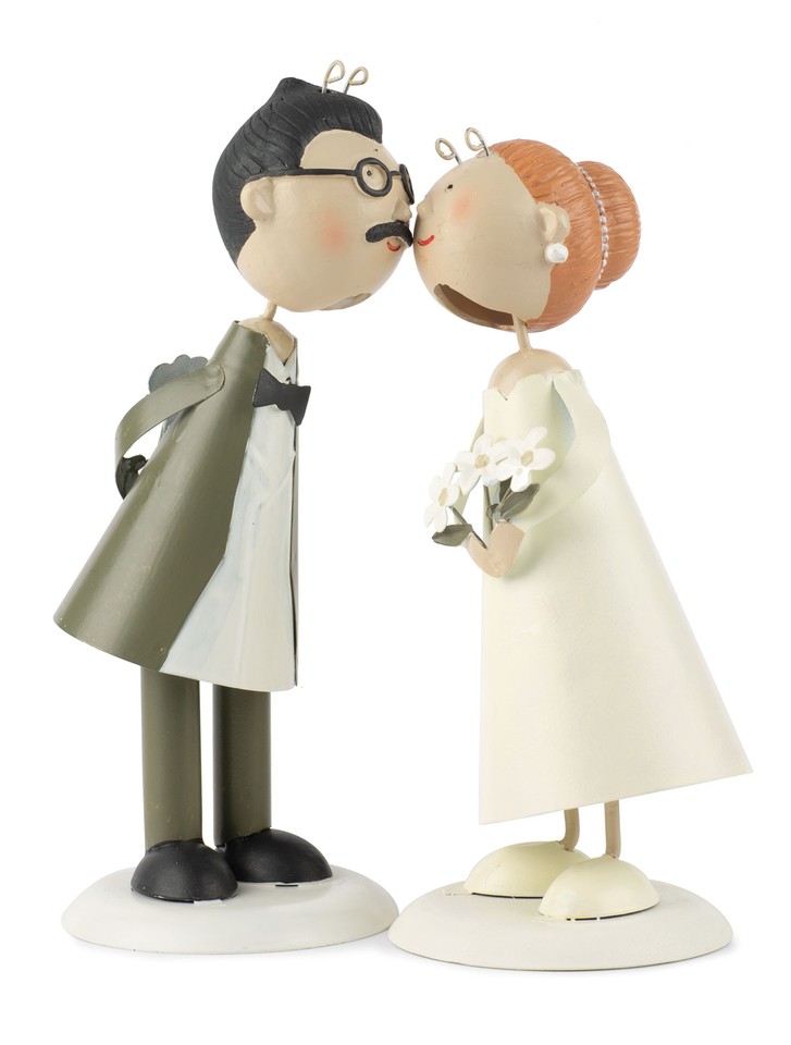 Rialzo Knutschi Sposa Sposo 1 Paio 16cm Bagno 509594 Matrimonio | eBay