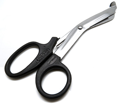 Black Utility Scissors 5.5" Multi-Purpose DIY EMS EMT Universal Shears ...