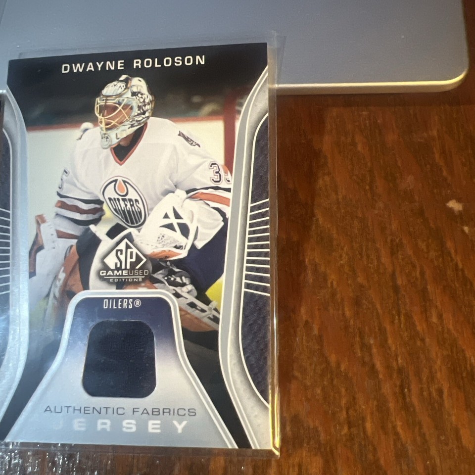 Dwayne Roloson 2006-07 SP Game Used Edition Authentic Fabrics Jersey # ...