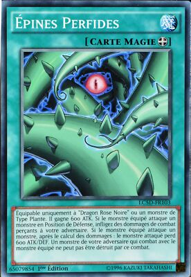 carte YU-GI-OH LC5D-FR103 Epines Perfides (Thorn of Malice) - Commune ...