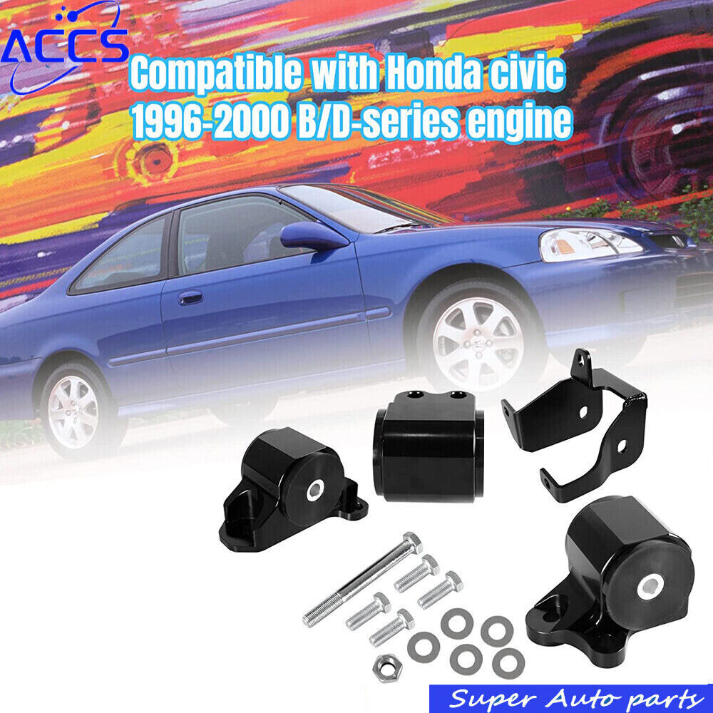 Engine Swap Mount Kit 3-bolt For 1996-2000 Honda Civic EK B16 B18 B20 B ...