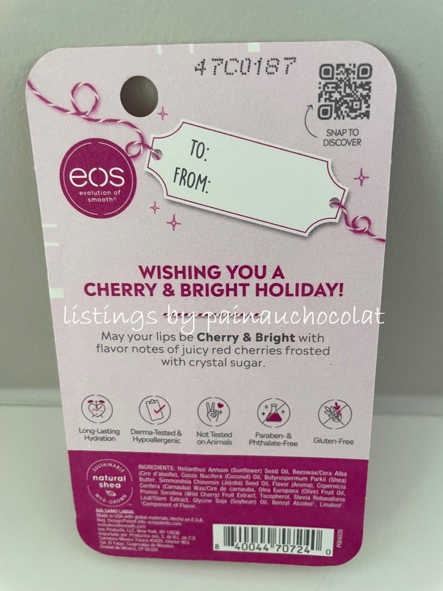 Bálsamo Labial Cherry Eos Cherry Vanilla Lip Balm Sphere | Natural
