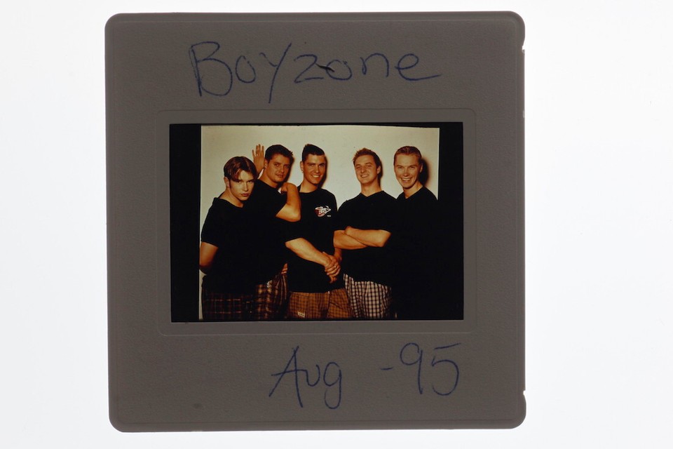 Boyzone Keith Duffy Gately Graham Ronan Keating Promo Photo Slide 35mm ...