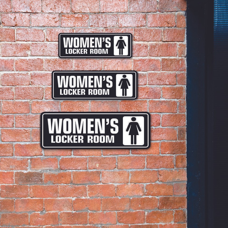Standard Plus Women's Locker Room Wall or Door Sign | Office Public ...