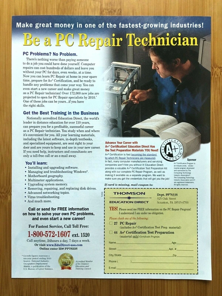 Computer Repair Technician Certification