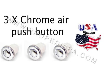 3 x Universal Chrome air push button / switch for pedicure spa chair | eBay