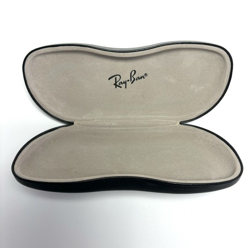 Ray Ban Hard Case For Glasses Sunglasses Black w/ Tan Interior | eBay