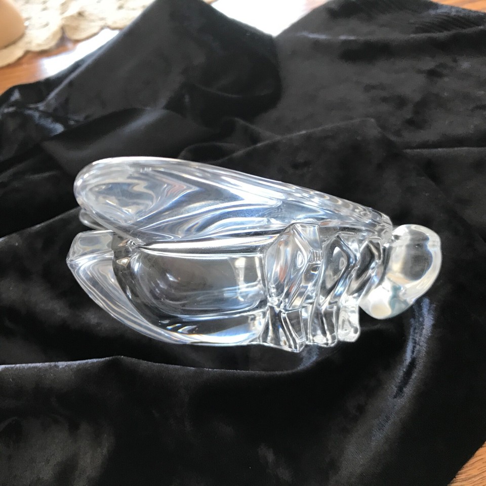 Vintage Vannes Le Chatel French Crystal Art Glass Bee Fly Trinket | eBay