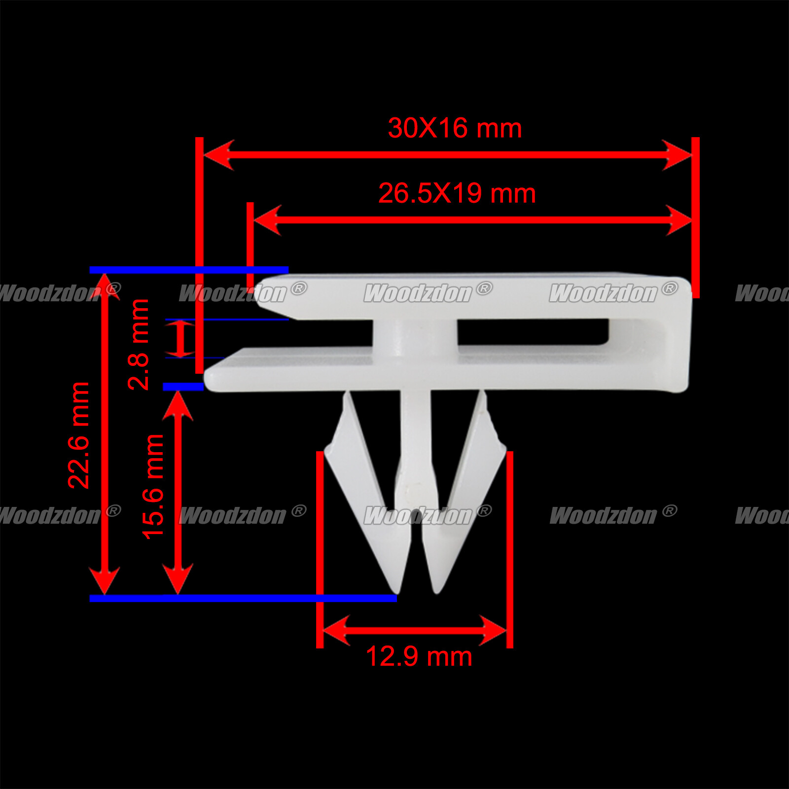 25 X Exterior Rocker Panel Molding Clip Retainer For GM 22603384 For ...