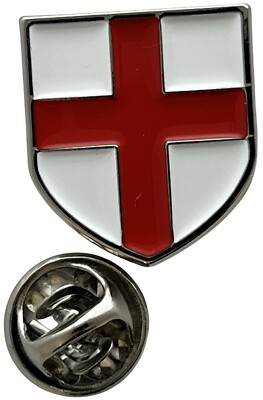 England St George Shield Flag Enamel & Metal Lapel Pin Badge FREE UK ...