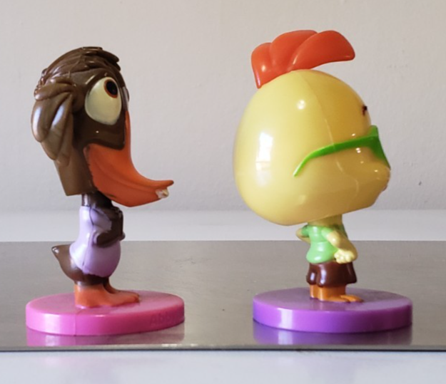 Vintage Kellogg's Chicken Little BobbleHead's, Abby Mallard & Chicken ...