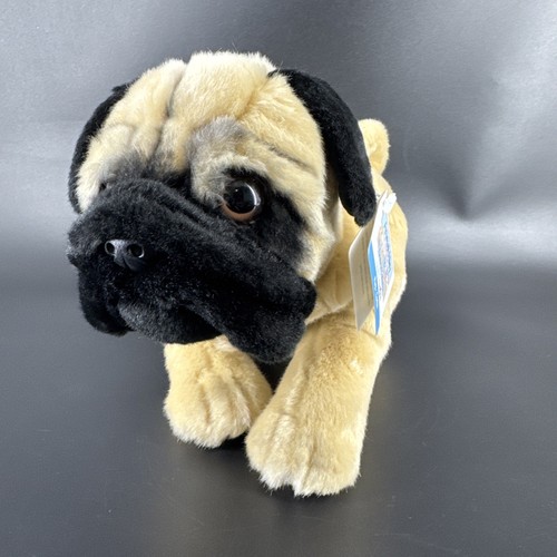 Animal Alley Toys R Us 13” Brown Tan Pug Carlin Stuffed Plush Dog NOS ...