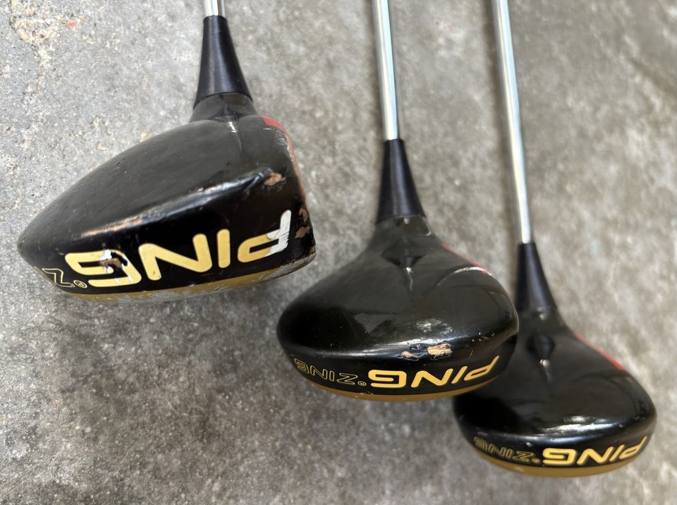 Vintage PING ZING Karsten 1 3 5 Woods Wood Set Ping JZ Steel Shafts Right Handed | eBay