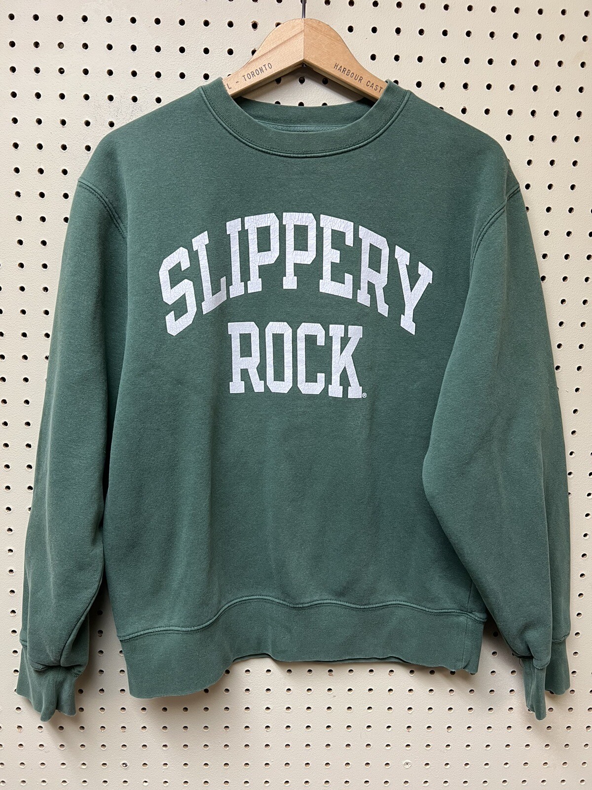 Vintage Slippery Rock University Crewneck Sweatshirt Green Small Made ...