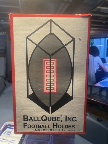 BallQube Football Holder Sports Memorabilia Display Case Box Old Stock ...