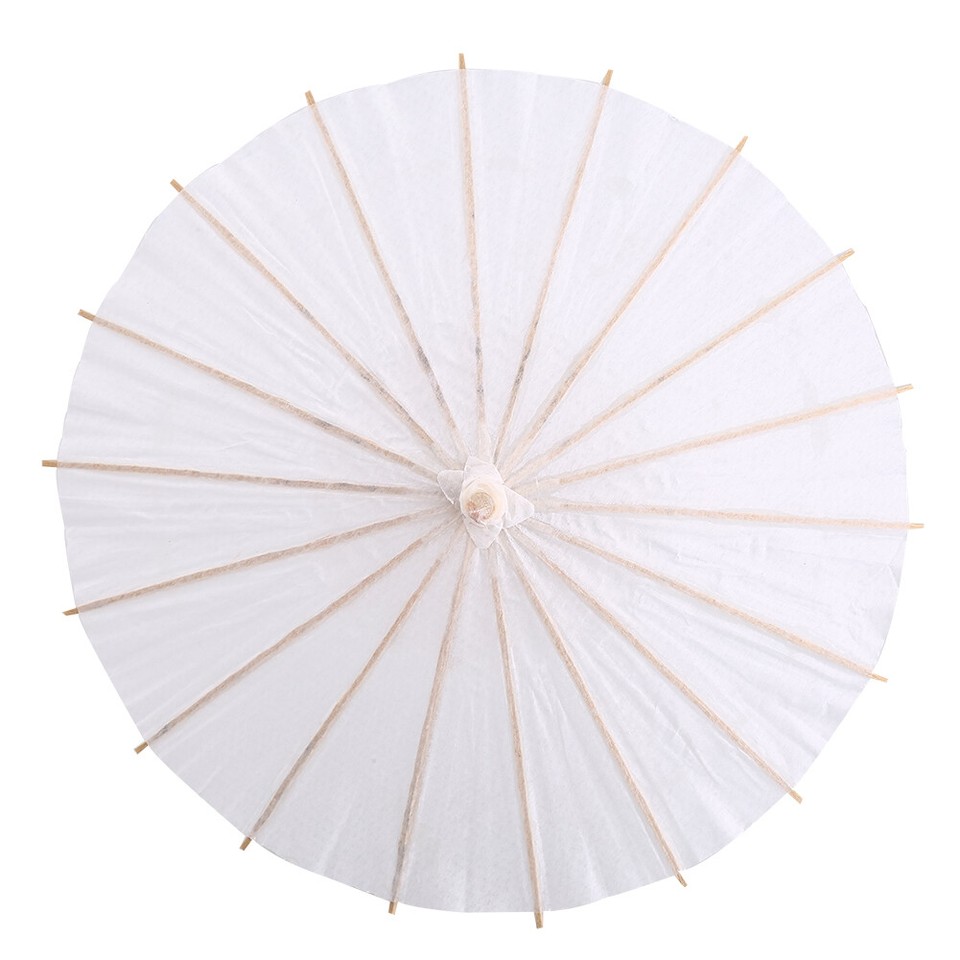 20/30/40/60cm Vintage White Paper Umbrella Parasol Wedding Bridal Party ...