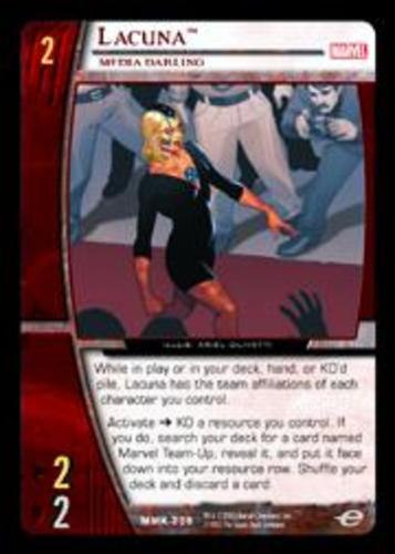 VS System: Lacuna, Media Darling - Foil [Played] Marvel Knights TCG CCG Classic | eBay