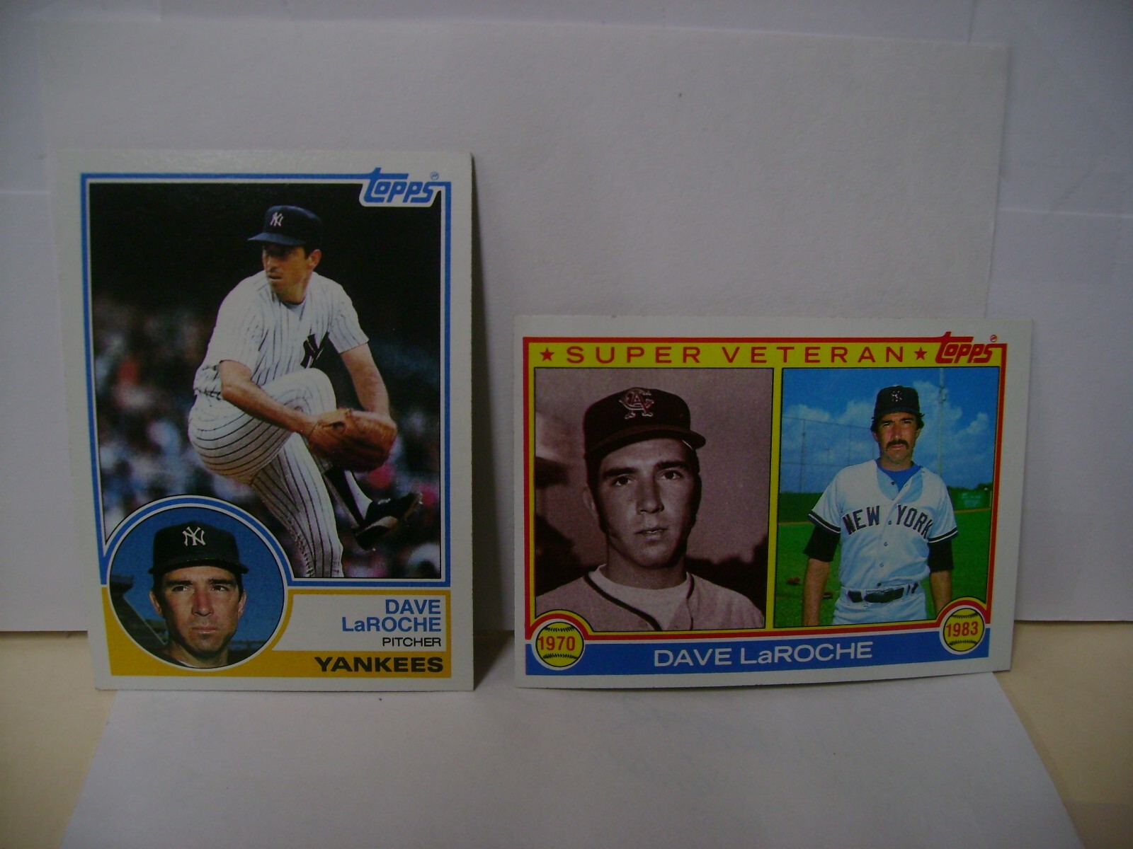 1983 TOPPS BASEBALL LOT DAVE LAROCHE #333 SUPER VETERAN #334 | eBay