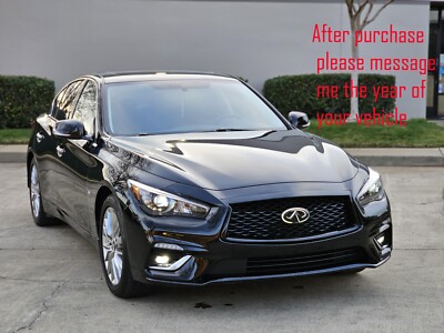 FOR 2014-2024 Infiniti Q50 LED Emblem | Black | Aftermarket Branded ...