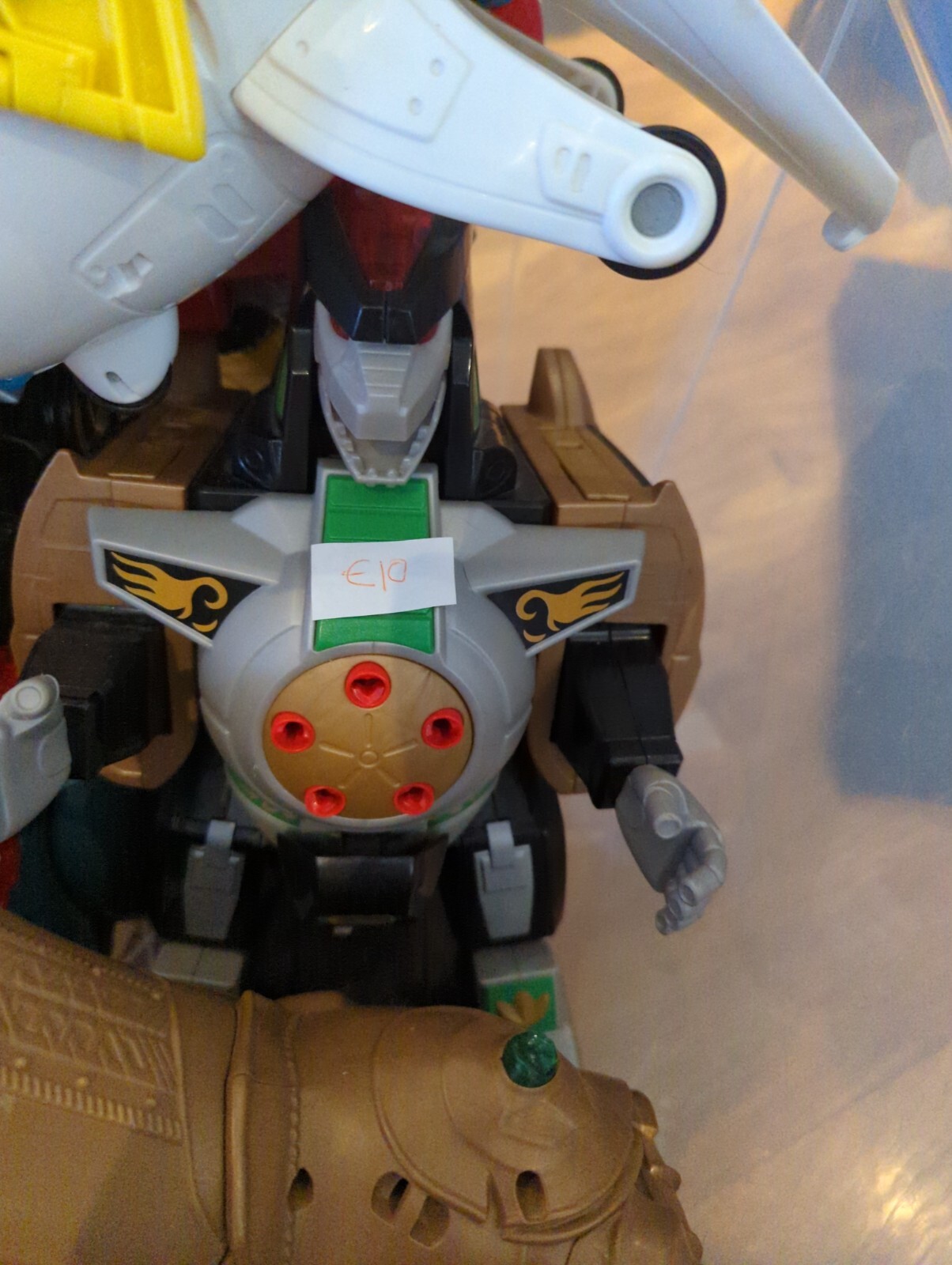 Imaginext Power Rangers Dragonzord 2015 Mattel Lights Up Working Good ...