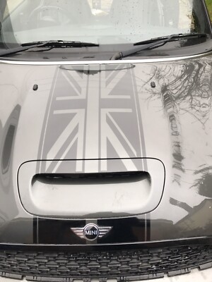 MINI COOPER S Union Jack BONNET Racing STRIPES VINYL GRAPHICS R56/57/58 ...