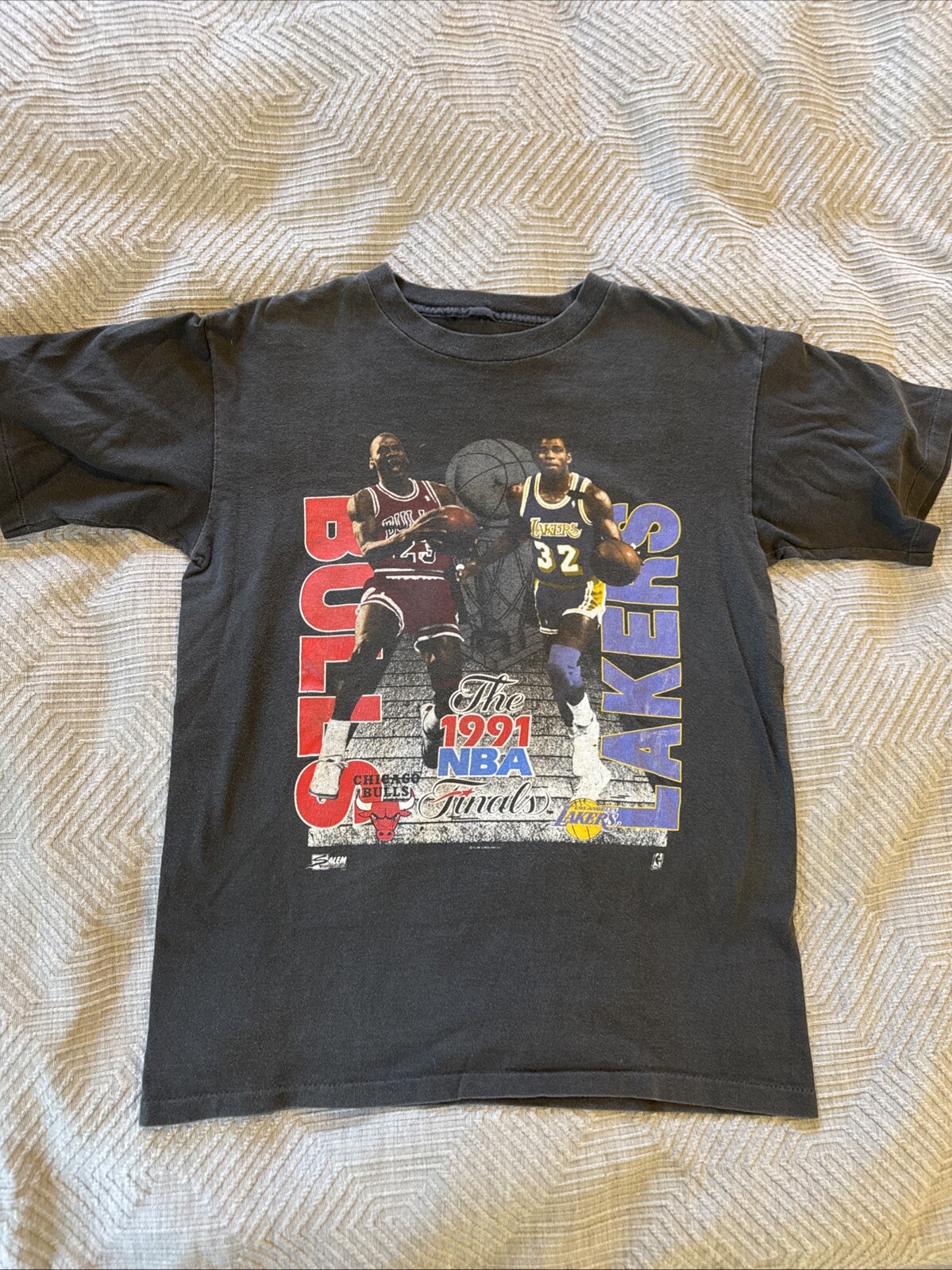 Michael Jordan Magic Johnson Vintage 1991 NBA Finals … - Gem