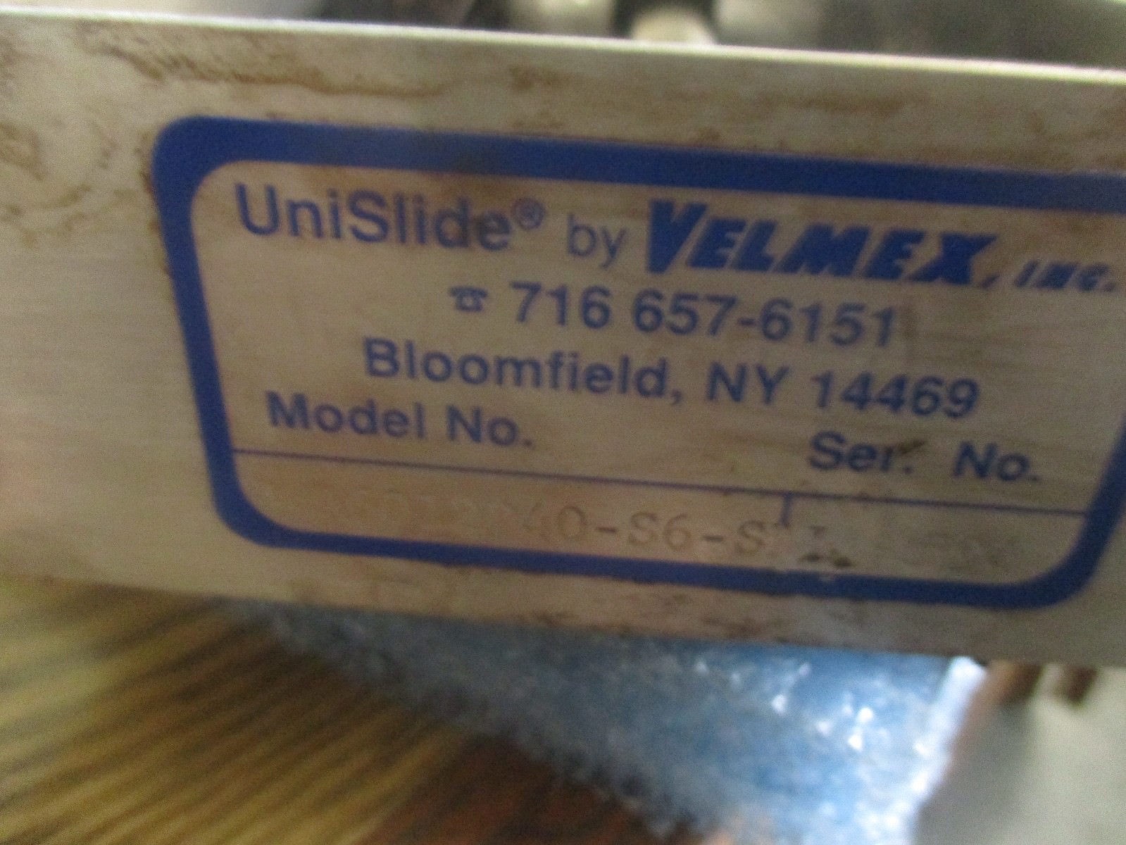 Velmex UniSlide Model: A6012P/40-S6-SLI Manually Operated Slide | eBay