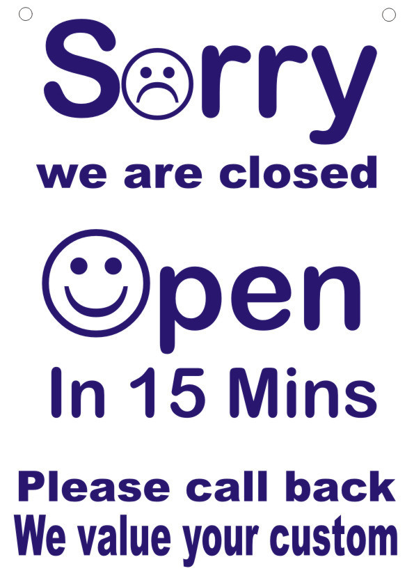 15 Minute Break Sign Company Lists 5 Outrageous Rules For Employees To