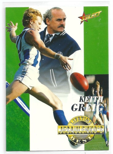 1995 Jezza's Lifetime Best (427) Keith GREIG Nth Melbourne +++ | eBay