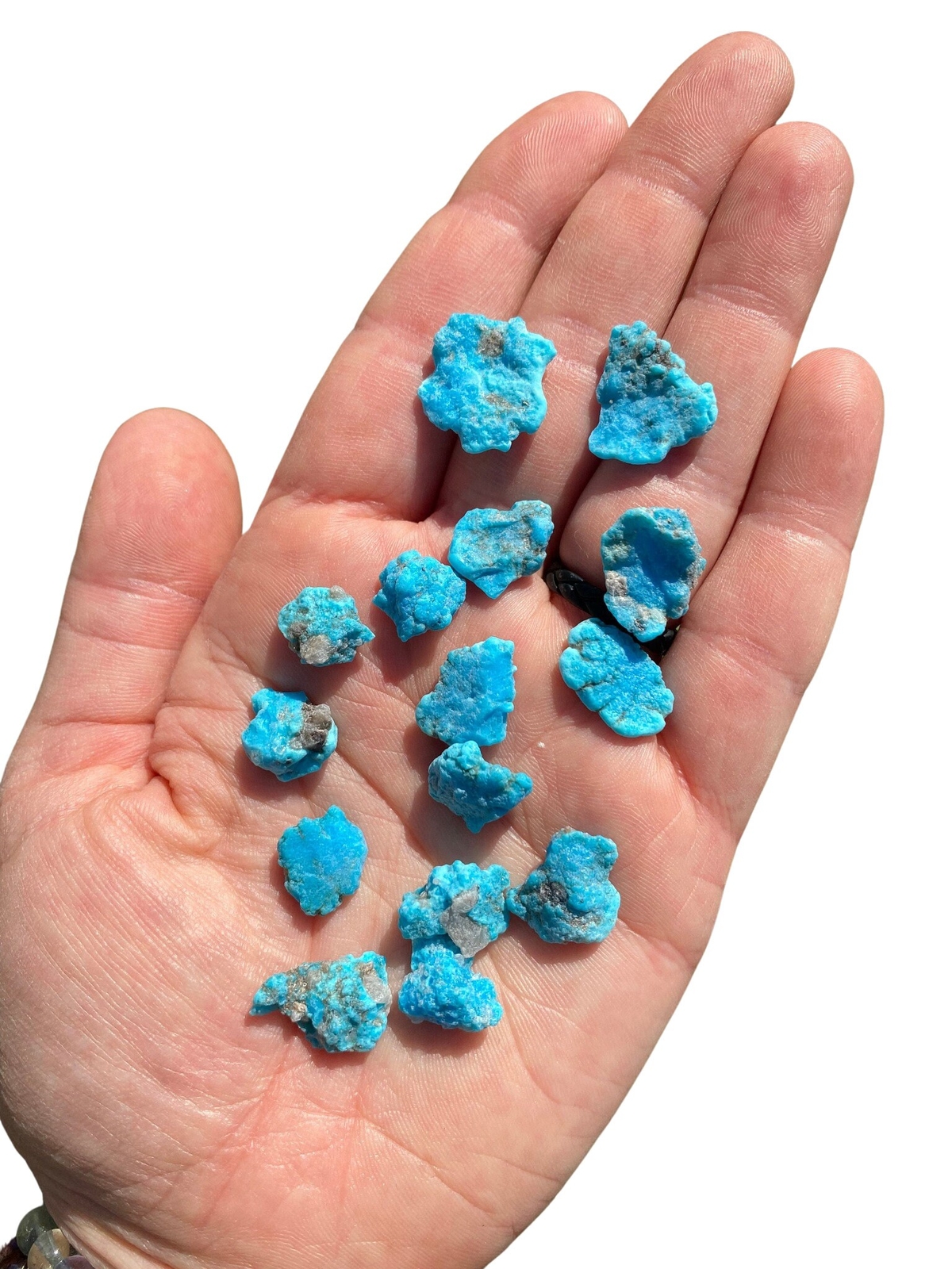 Raw Blue Turquoise Stone (Stabilized) Natural Turquoise from Kingman ...