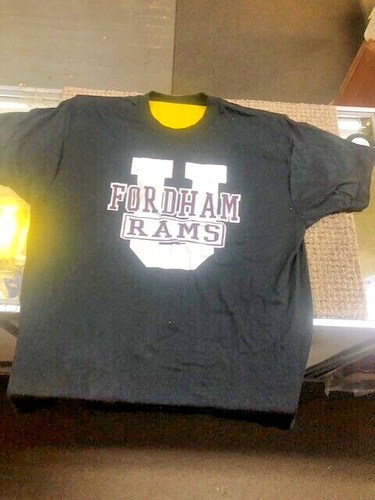 Unisex T Shirt Fordham Rams University Bronx NY -size xl- Made in USA ...
