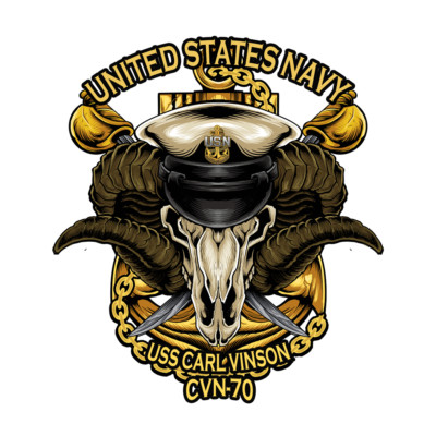 US Navy Chief Season Gift USS Carl Vinson CVN-70 Warship CPO Goat ...