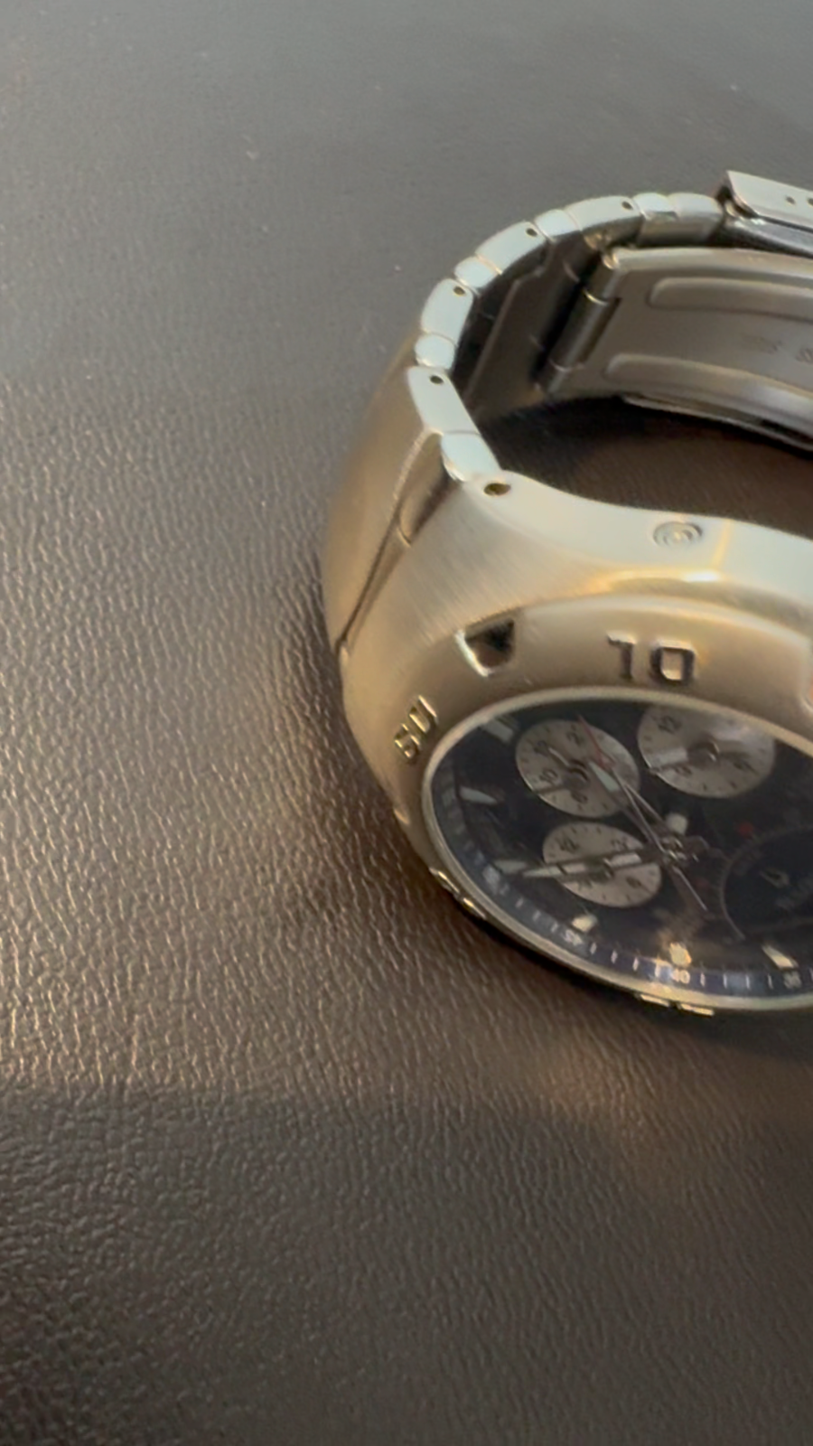 BULOVA MILENNIA MEN'S WATCH CHRONO ALL S/S ORIGINAL JAPAN 96G13 ...