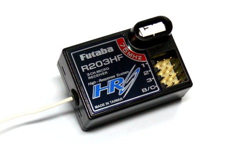 FUTABA R203HF FM 75MHz 3ch RC Model High Response Receiver RE686 | eBay