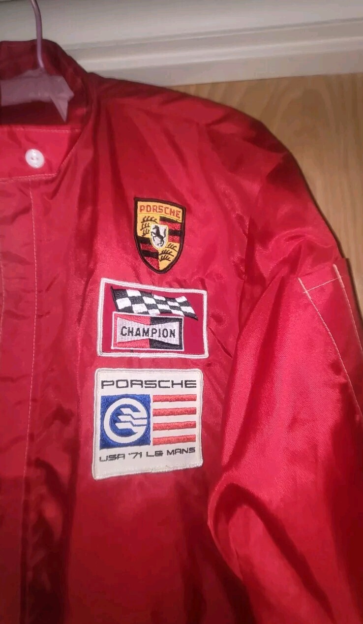 Vintage Porsche Rally Racing Team USA Patch Red Windb… - Gem