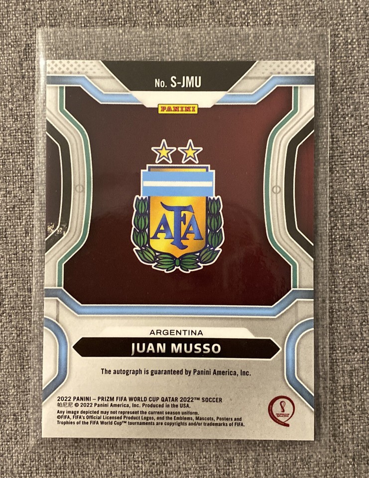 Panini 2022 FIFA World Cup Qatar Prizm Juan Musso Argentina S-JMU Auto ...