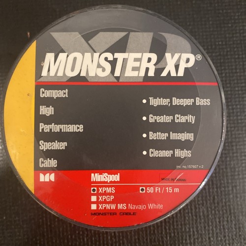 Monster XP Speaker Cable High Performance XPMS-50 Clear Speaker Wire 50 ...