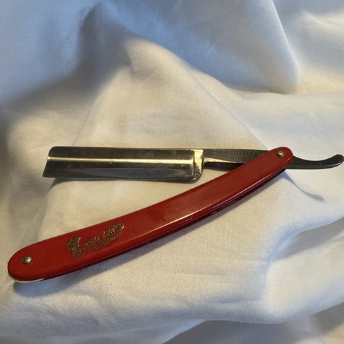 IMP#133 Vintage Red Straight Razor MFG USA VINTAGE STRAIGHT RAZOR | eBay