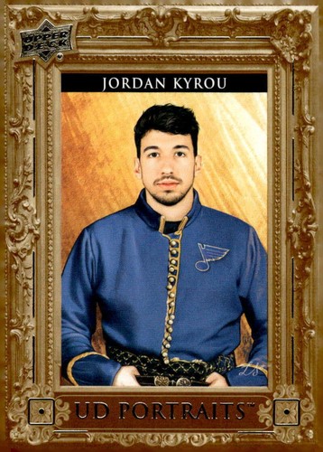 JORDAN KYROU 2023-24 Upper Deck UD Portraits #P37 NHL Blues ID:96900 | eBay