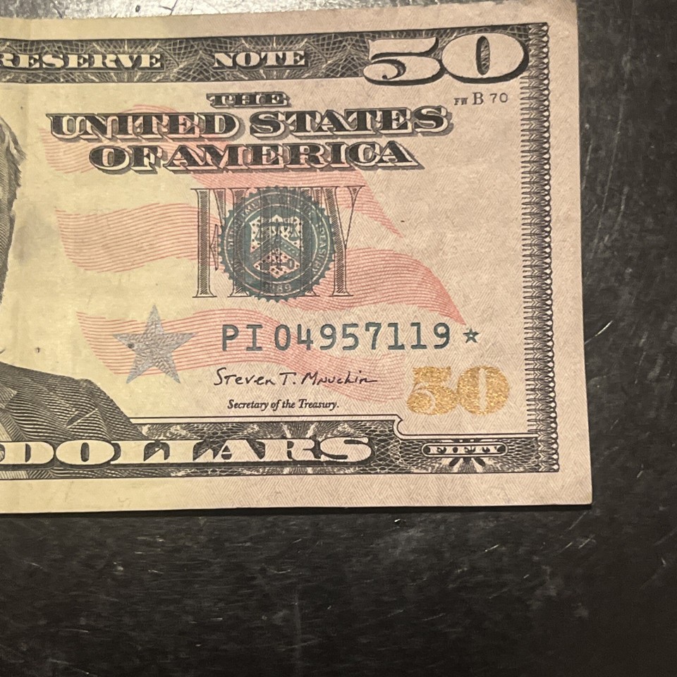 $50 Star Note 2017 Series PI04957119* | eBay