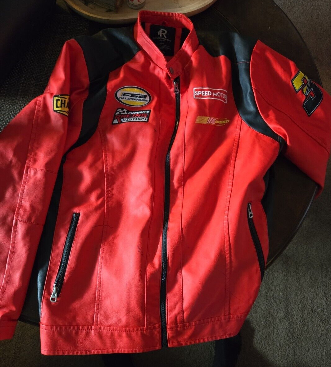 Refinery Republic Red/black Racer Racing full zip lin… - Gem