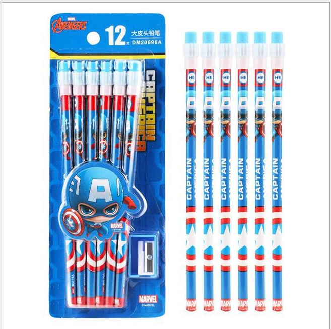 12PC Frozen Elsa HB Pencils Snow Eraser Kids Childrens Party Bag ...